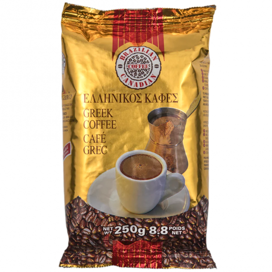 BRAZILIAN CANADIAN COFFEE CO GREEK GROUND 250g – Canteen Canada