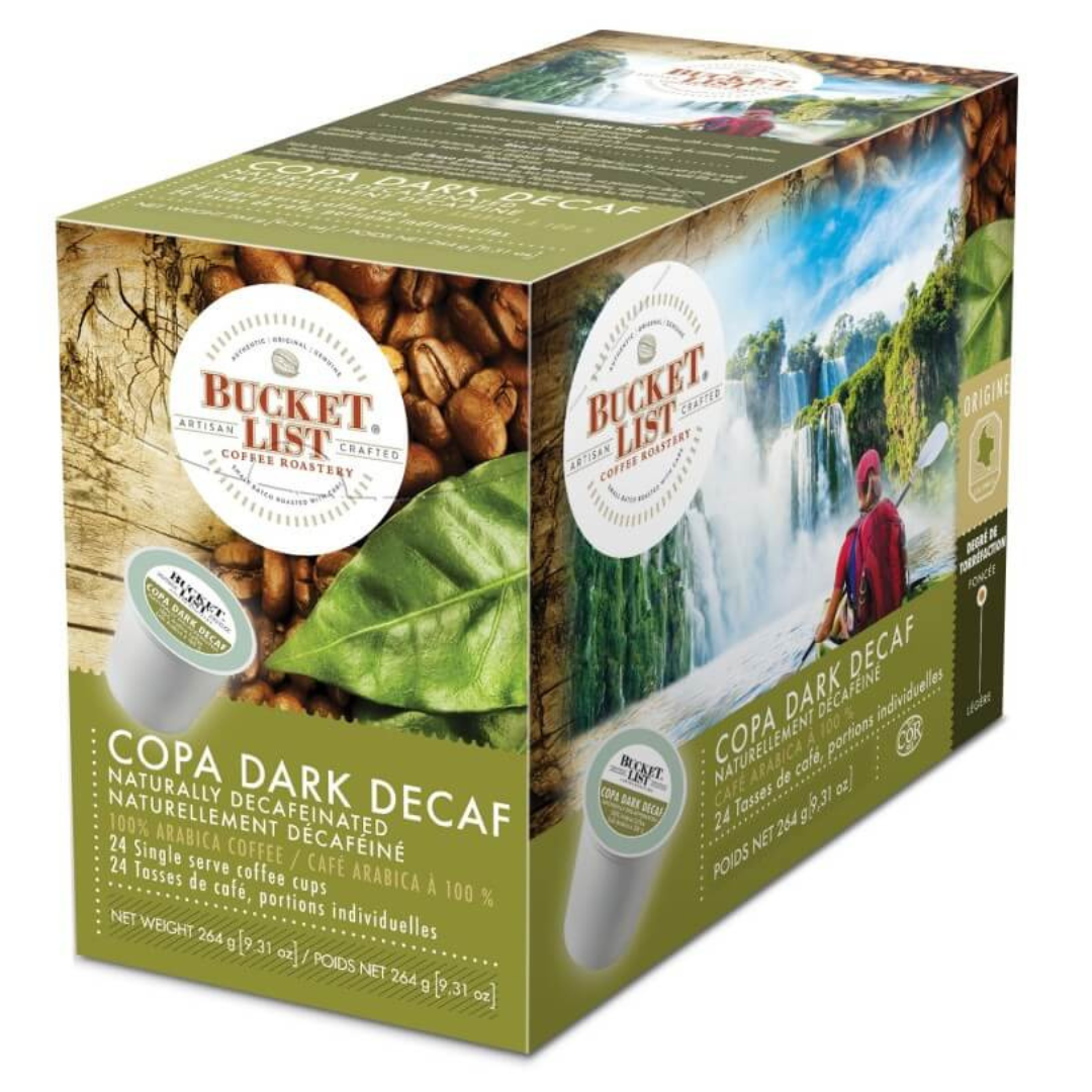 BUCKET LIST COFFEE ROASTERY COPA DARK DECAF KCUP – Canteen Canada