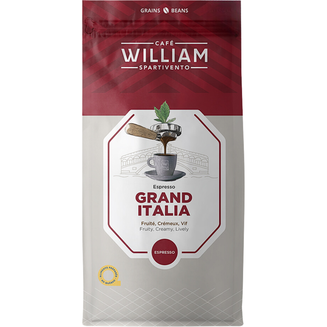 CAFÉ WILLIAM GRAND ITALIA ESPRESSO WHOLE BEAN 800g – Canteen Canada