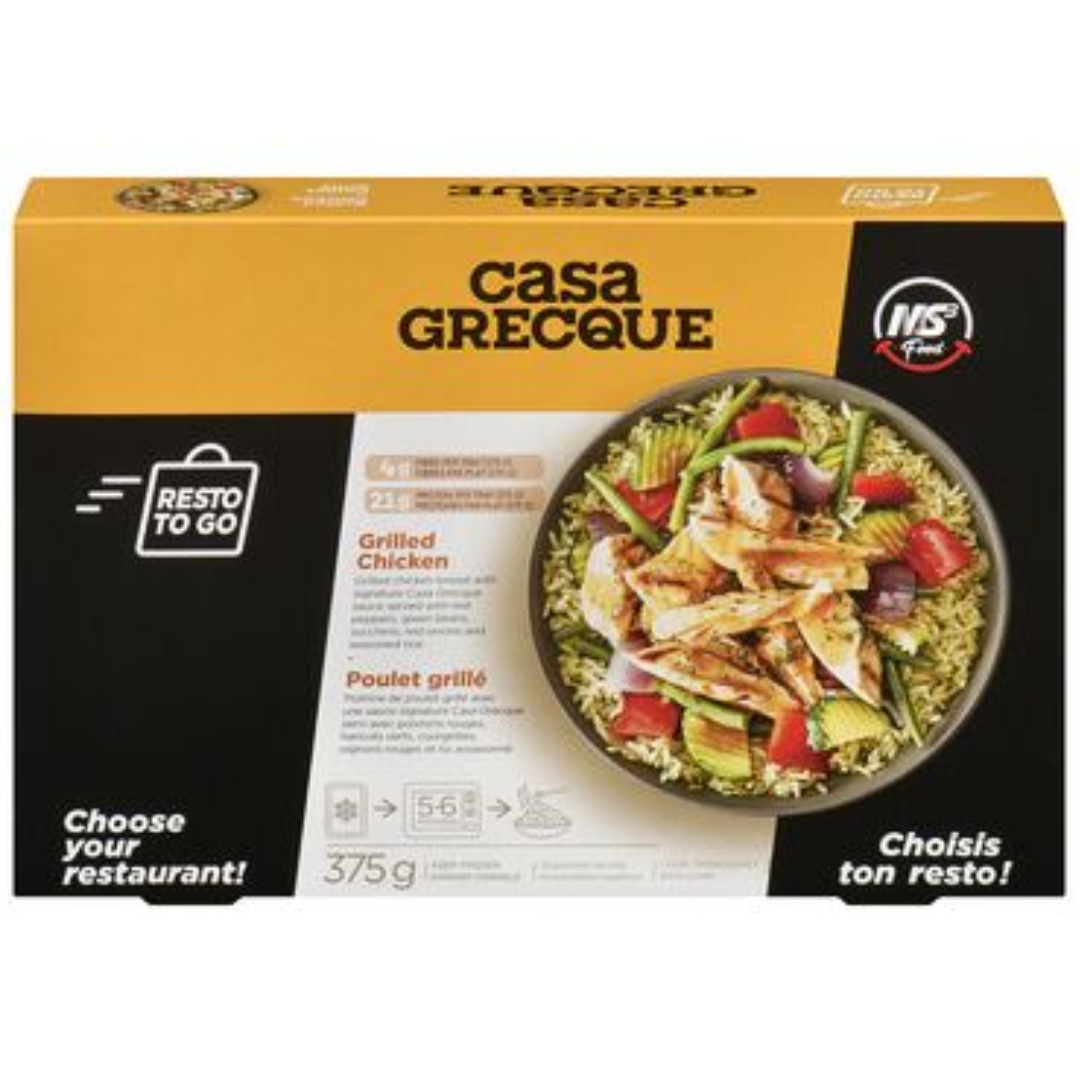 CASA GRECQUE GRILLED CHICKEN MEAL 375g – Canteen Canada