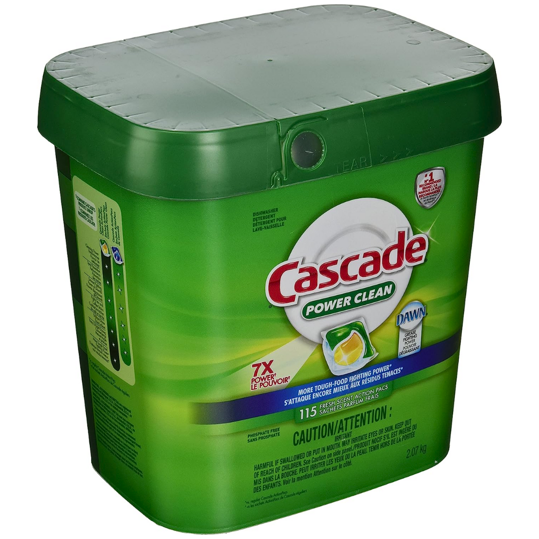 CASCADE CITRUS ACTION DISHWASHER DETERGENT PACS (115 count) – Canteen ...