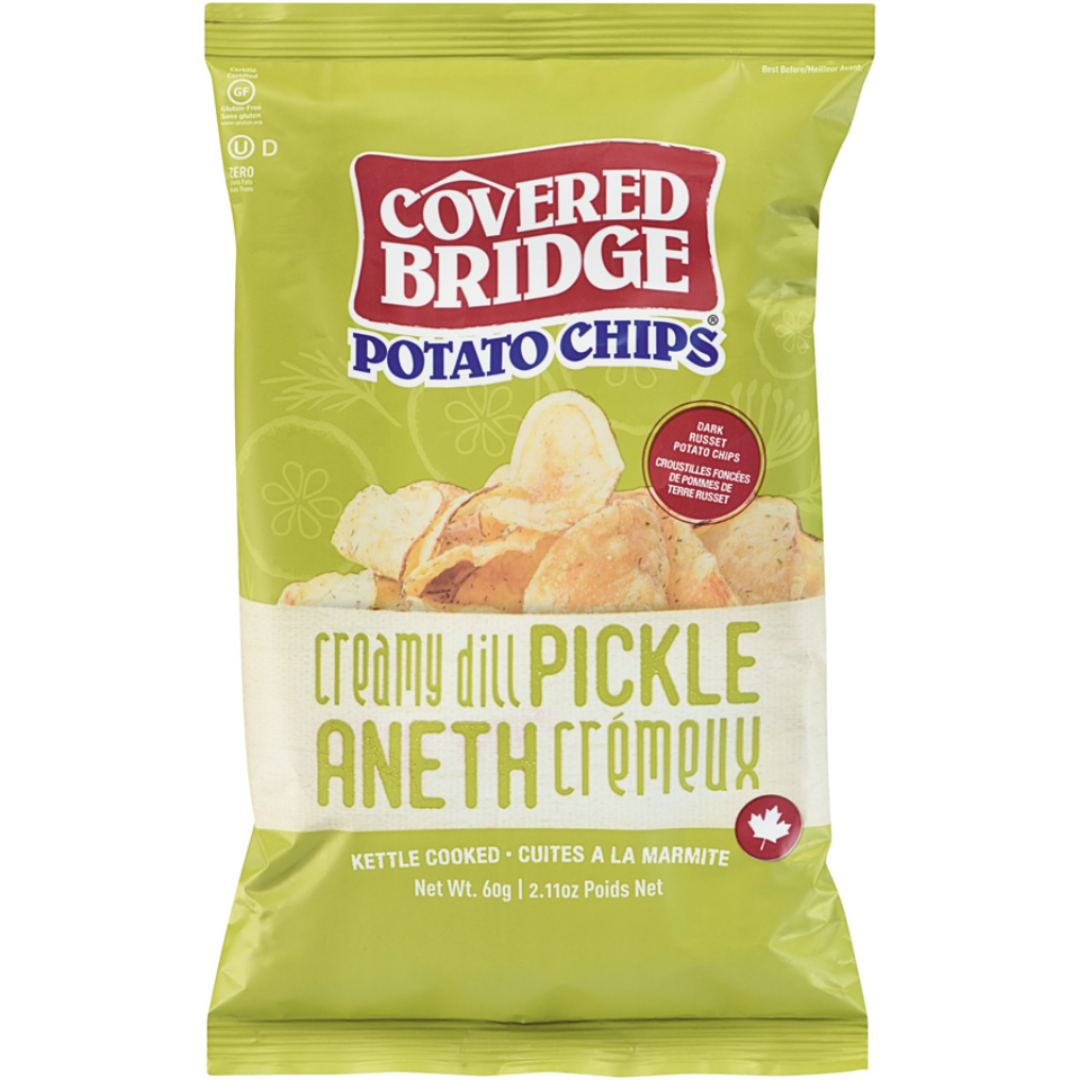 COVERED BRIDGE CREAMY DILL PICKLE CHIPS 60g – Canteen Canada