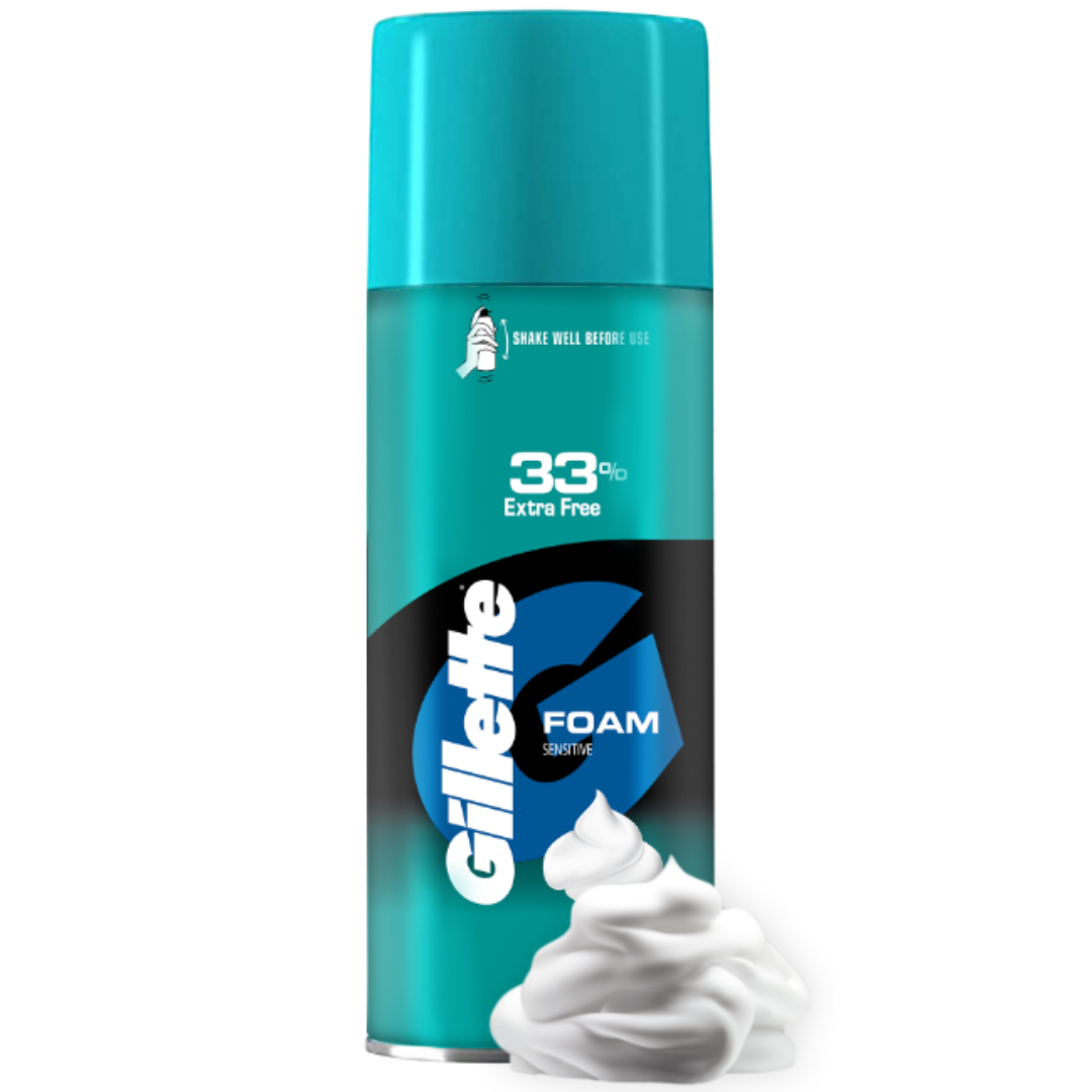 GILLETTE REGULAR SHAVING FOAM 71g – Canteen Canada