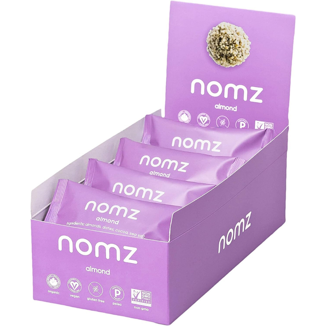 NOMZ ALMOND ENERGY BITES 40g (12 count) – Canteen Canada
