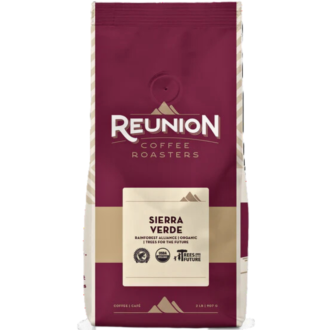 REUNION COFFEE ROASTERS SIERRA VERDE ORGANIC WHOLE BEAN 907g – Canteen ...
