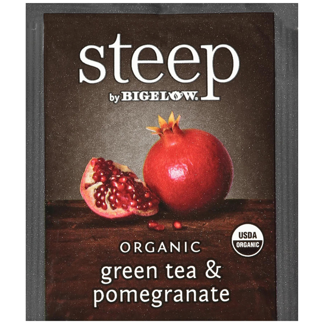 STEEP BY BIGELOW ORGANIC GREEN TEA WITH POMEGRANATE – Canteen Canada