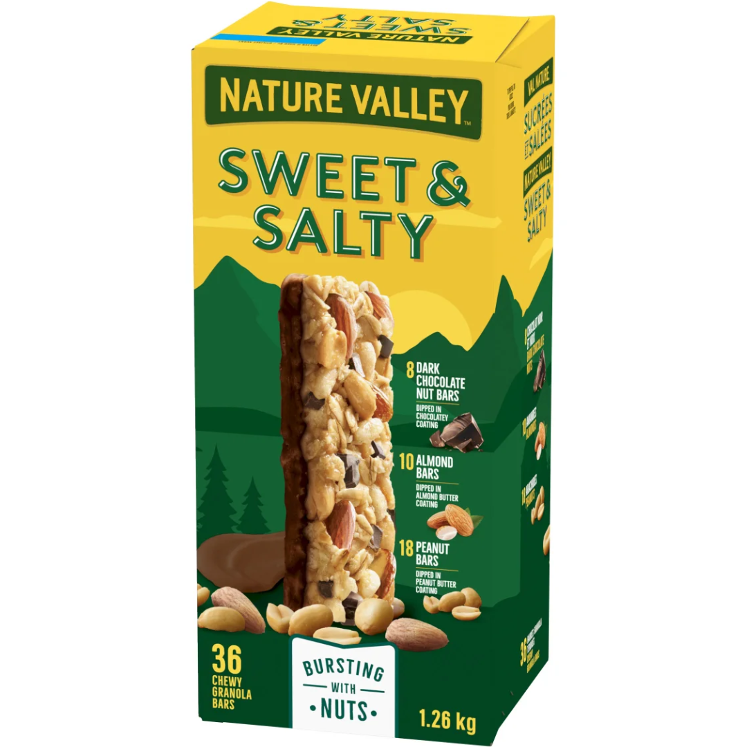 NATURE VALLEY ASSORTED SWEET & SALTY BARS – 36 COUNT – Canteen Canada
